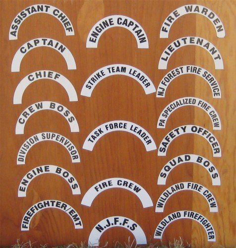 Large Reflective Helmet Crescents - Wildland Warehouse